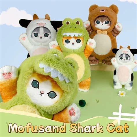 Mofusand Shark Cat Cos Series Cute Soft Plush Doll Cat Cosplay Rabbit