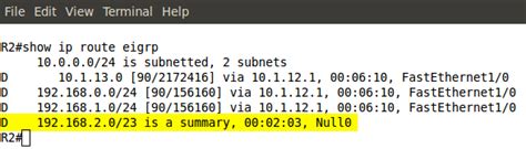 Hacking Cisco Lab EIGRP Manual Summarization