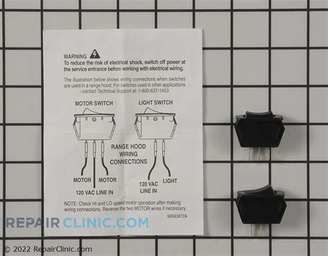 How To Repair Range Hood Light Switch