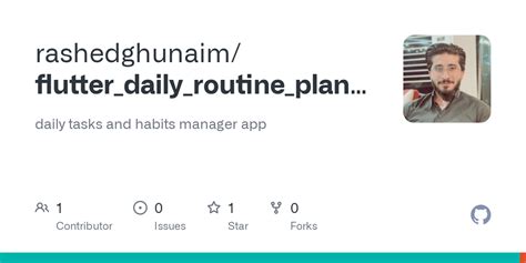 GitHub Rashedghunaim Flutter Daily Routine Planner App Daily Tasks