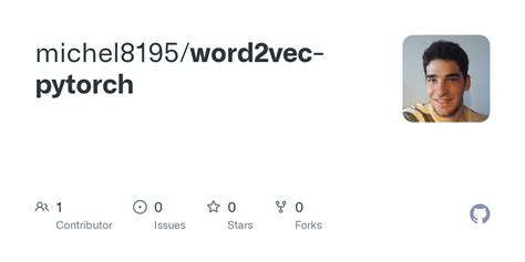 github michel8195 word2vec pytorch