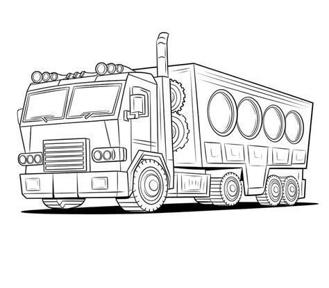 Transformers Vehicle Coloring Page Download Print Or Color Online Transformers Vehicle Coloring Page Download Print Or Color Online