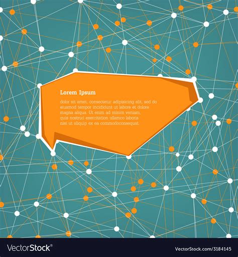 Abstract Connection Background With Copyspace Vector Image