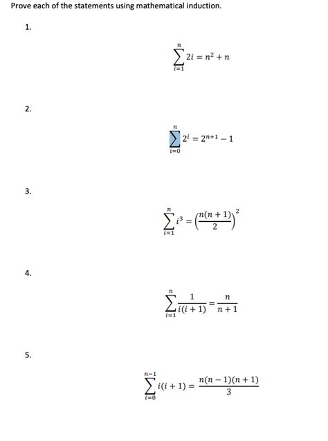 Solved Prove Each Of The Statements Using Mathematical