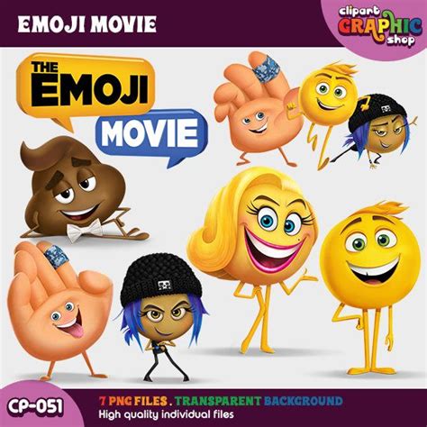 The Emoji Movie Clipart Emoji Instant Download Png The Emoji Movie Printable Cp 051 By