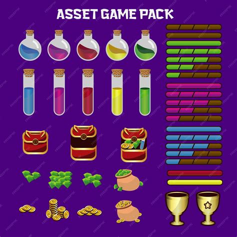Premium Vector Asset Game Pack 2d Icon