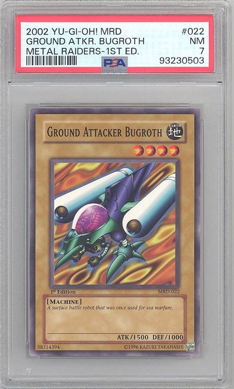 Psa 7 Yu Gi Oh Card Mrd 022 Ground Attacker Bugroth Common 1st