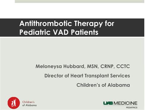 Ppt Antithrombotic Therapy For Pediatric Vad Patients Powerpoint