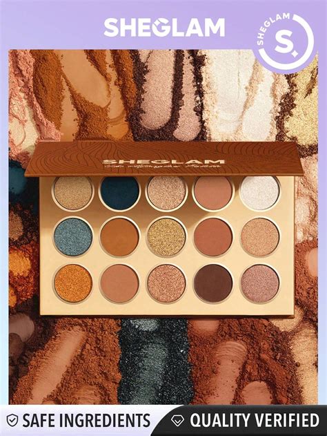 Sheglam Afterglow Palette 15 Color Matte Gilding Shimmer Eyeshadow Palette Negative Apparel