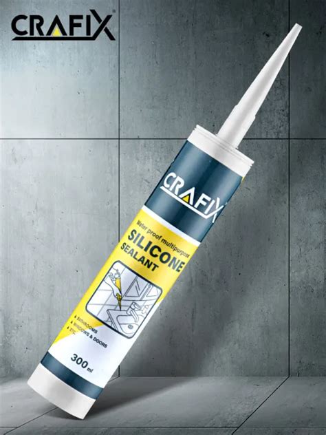 Crafix กาวยาแนวซิลิโคน Gp 300กรัม กันน้ำ100 กาวอุดรอยรั่ว มี 5 สี Th