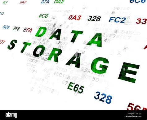 Data Concept Data Storage On Digital Background Stock Photo Alamy