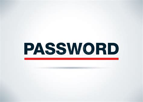 Password Abstract Flat Background Design Illustration Stock