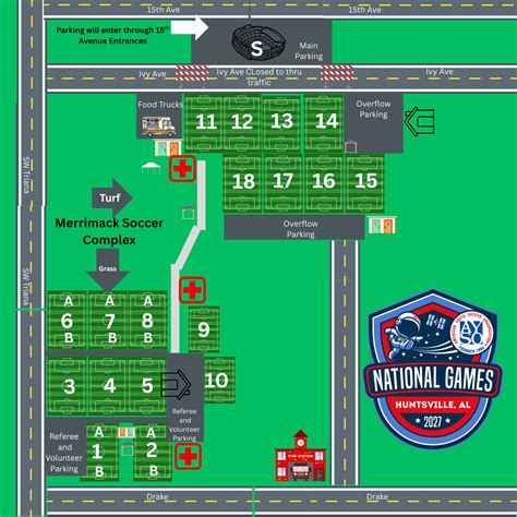 Field Maps And Parking Ayso National Games 2027