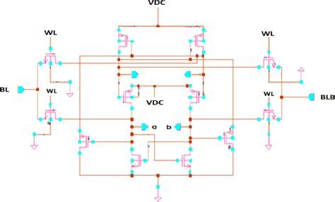 12t Representation Of Rhbd Sram Cell Download Scientific Diagram