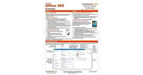 Microsoft Office Free Cheat Sheet Free Cheat Sheet