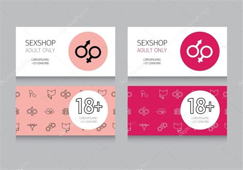 Business Card For Sex Shop Stock Vector By ©ghouliirina 54741053