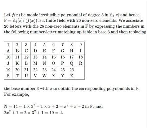Solved Let F X Be Monic Irreducible Polynomial Of Degree 3