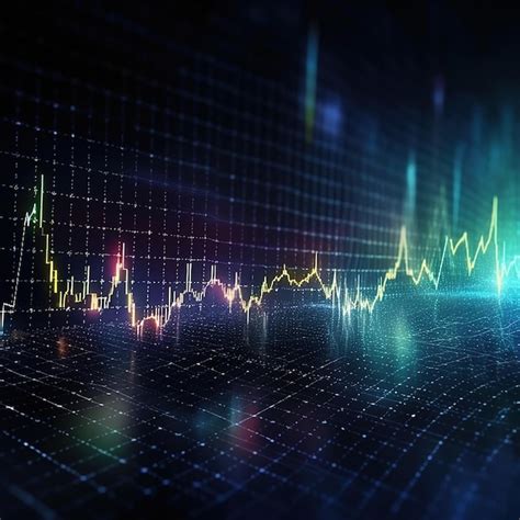 Premium Ai Image Abstract Background With Digital Graph Generative Ai