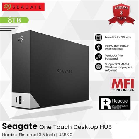 Jual Seagate One Touch Desktop Hub 8tb Hdd Hardisk Eksternal 8tb Usb3 0 Jakarta Pusat