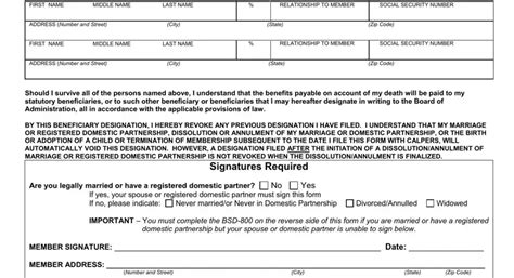 Calpers Beneficiary Form ≡ Fill Out Printable Pdf Forms Online