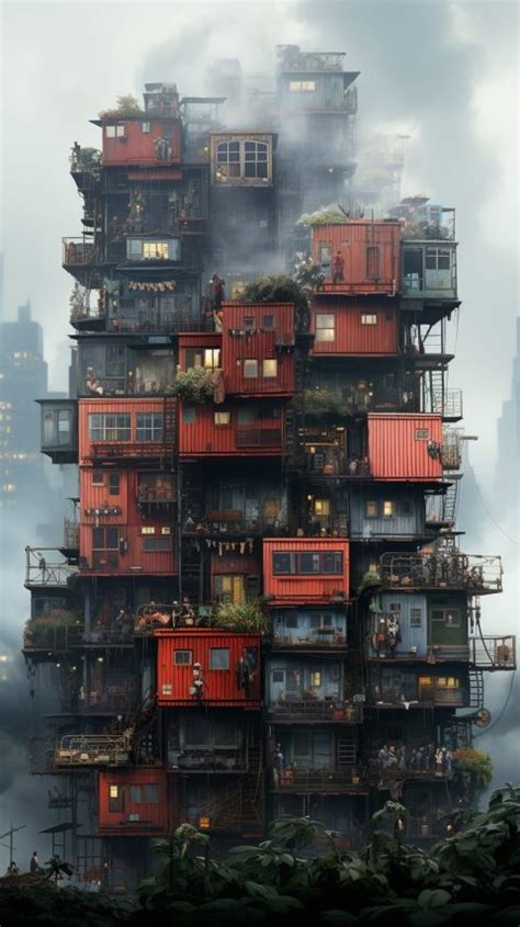 Stacked Container Homes Building Structure