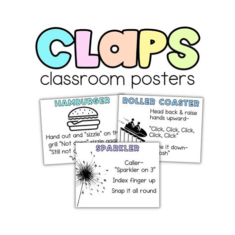 Avid Clap Posters For Any Grade Back To School Classroom Decor Fun