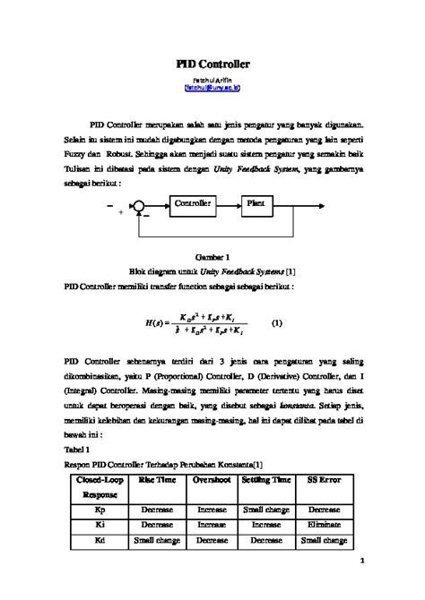 Pid Controller Pdfcoffee