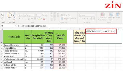 Hàm Sumif Trong Excel Chia Sẻ Công Thức Ví Dụ Lưu ý