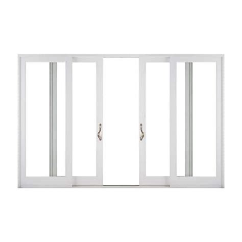 Mp Doors 120 In X 96 In White Spls Bi Parting Fiberglass Full Lite