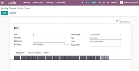 Quality Control Points Odoo 14 Enterprise Edition Book Manufacturing