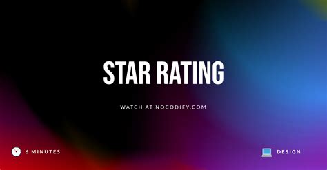 Star Rating No Code Course Nocodify