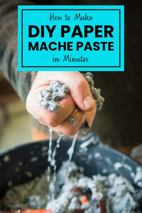 Crafting On A Budget Make Your Own Paper Mache Paste In Minutes In Making Paper Mache