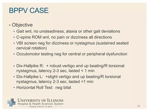 Bppv Final Grand Rounds Sept 2015 Pptx Eye And Vision Conditions Bppv Final Grand Rounds Sept 2015 Pptx Eye And Vision Conditions