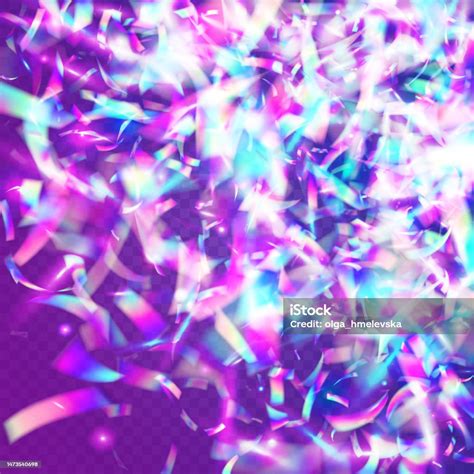 무지개 색종이 블루 샤이니 스파클 레트로 디자인 네온 반짝이 글리치 텍스처 파티 프리즘 벽지 현대 호일 유니콘 아트 핑크 레인보우 색종이 금속에 대한 스톡 벡터 아트 및