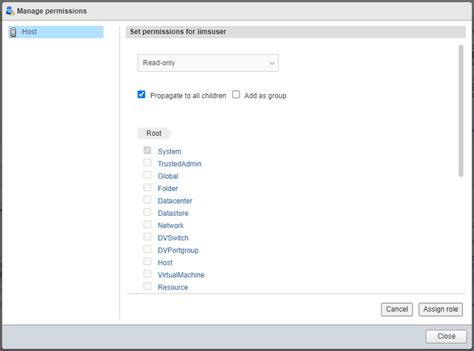 Read Only Permission Cannot Browse Any Object Vmware Vsphere