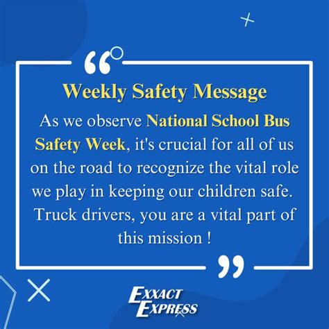 Weeklysafetymessage From Exxact Express Exxact Express Posted On The Topic Linkedin