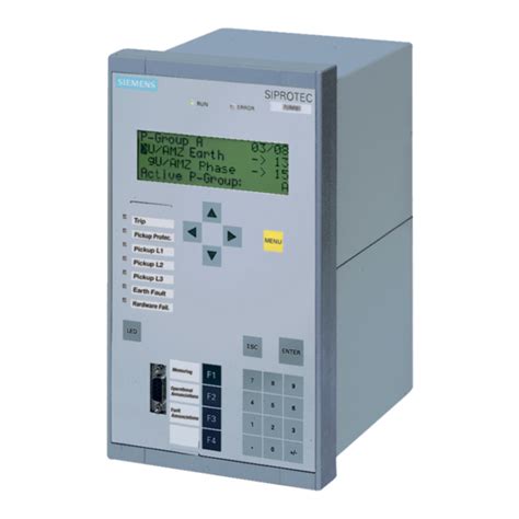 SIEMENS SIPROTEC USER MANUAL Pdf Download ManualsLib