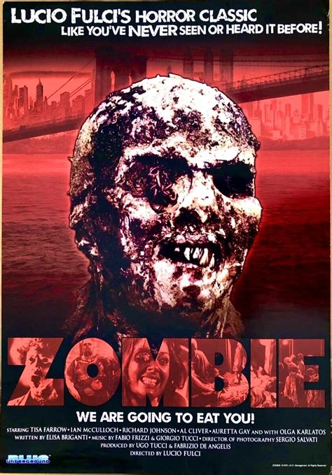 Zombie Blue Underground 2011 Movie Poster Horror Collectors