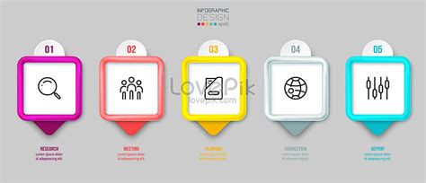 단계와 Infographic 비즈니스 개념 일러스트 무료 다운로드 Lovepik