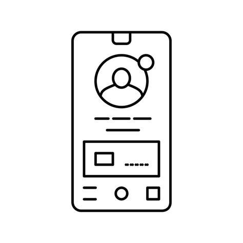 Mobile Application Line Icon Vector Illustration 19591392 Vector Art At Vecteezy