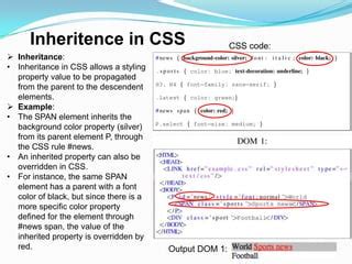 Automated Analysis Of CSS Rules To Support Style Maintenance PPT