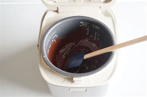 炊飯器ガトーショコラのレシピ。ホットケーキミックスで簡単！