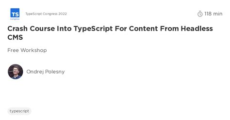 Crash Course Into Typescript For Content From Headless Cms