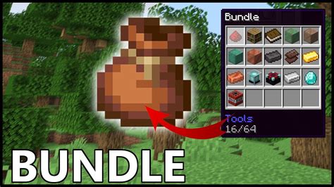 How To Use A Bundle In Minecraft Youtube