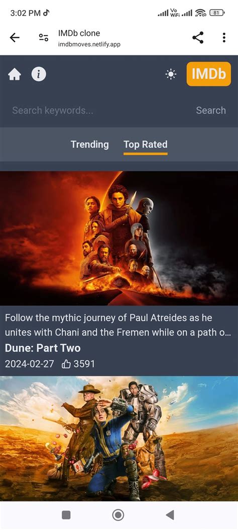 srinivas k on linkedin just completed my next js project it s a movie database app that…
