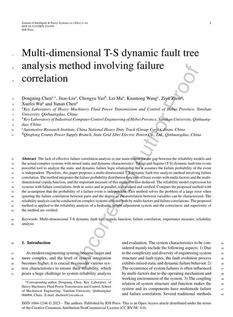 Pdf Multi Dimensional T S Dynamic Fault Tree Analysis Method