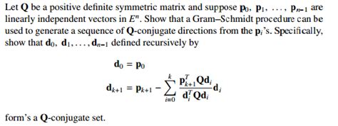 Solved Let Q Be A Positive Definite Symmetric Matrix And