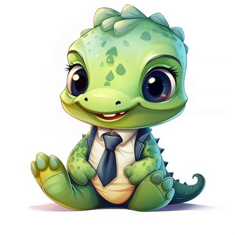 Premium Ai Image Cute Alligator