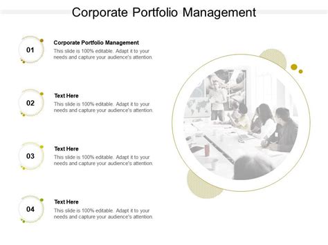 corporate portfolio management ppt powerpoint presentation icon