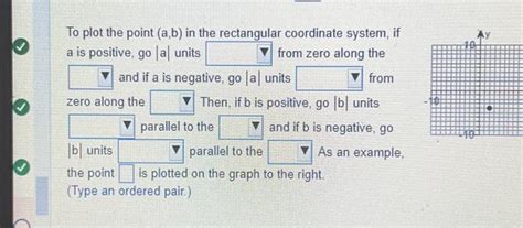 Solved To Plot The Point A B In The Rectangular Coordinate Chegg